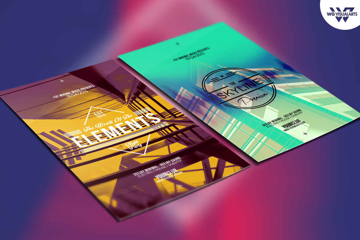 Minimal Shapes Flyer Template ~ Flyer Templates on Creative Market