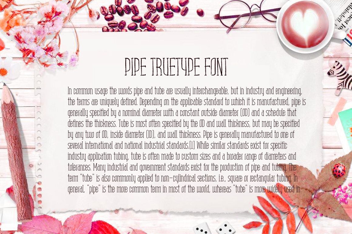 Pipe TrueType Font ~ Display Fonts on Creative Market