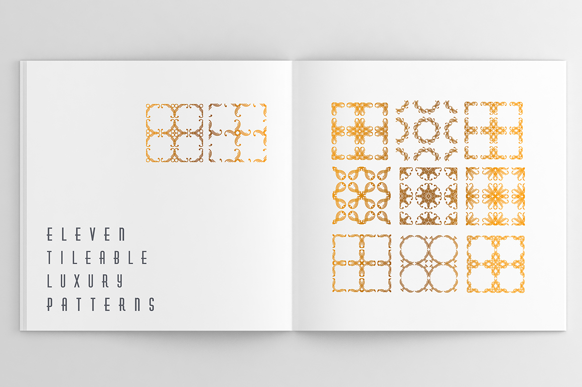 11 Tileable Luxury Patterns ~ Shapes on Creative Market