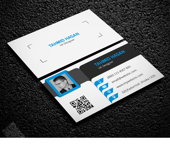 Corporate Resume With Business Card ~ Resume Templates on Creative Market