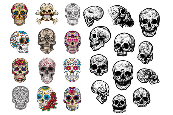 Skull Mega Vector Set ~ Illustrations on Creative Market