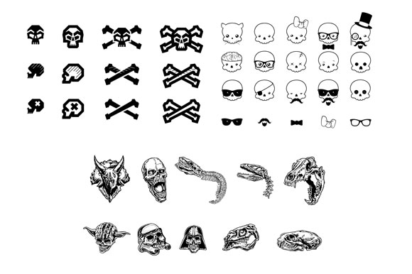 Skull Mega Vector Set ~ Illustrations on Creative Market