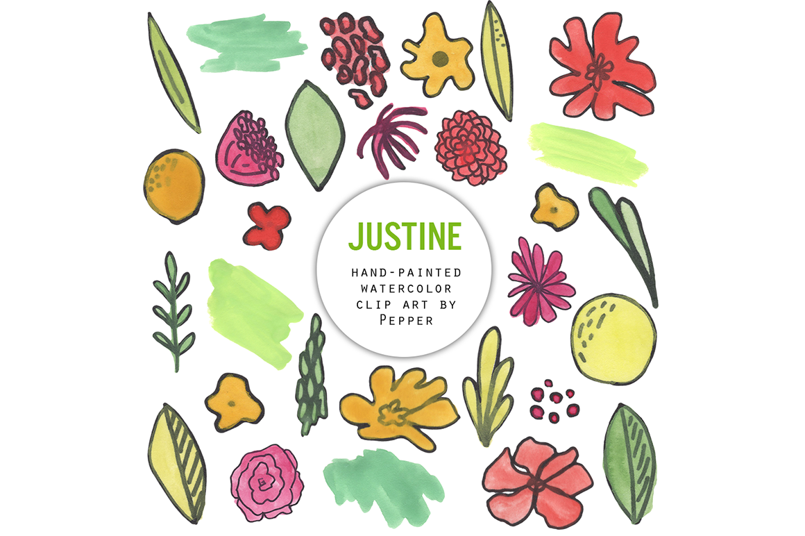 Hand Drawn Bright Flowers ~ Illustrations on Creative Market