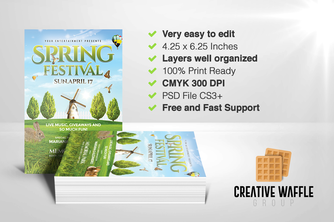 60% OFF Spring / Easter Bundle Flyer ~ Flyer Templates on Creative Market