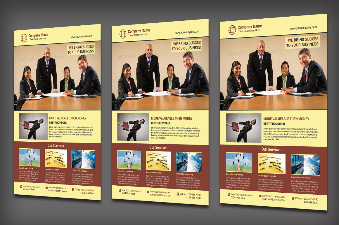 Corporate Business Flyer ~ Flyer Templates on Creative Market