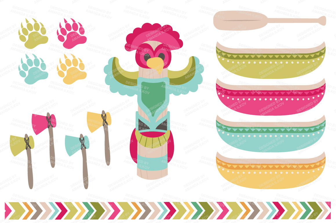 Bohemian Tribal Clipart & Vectors ~ Illustrations on Creative Market