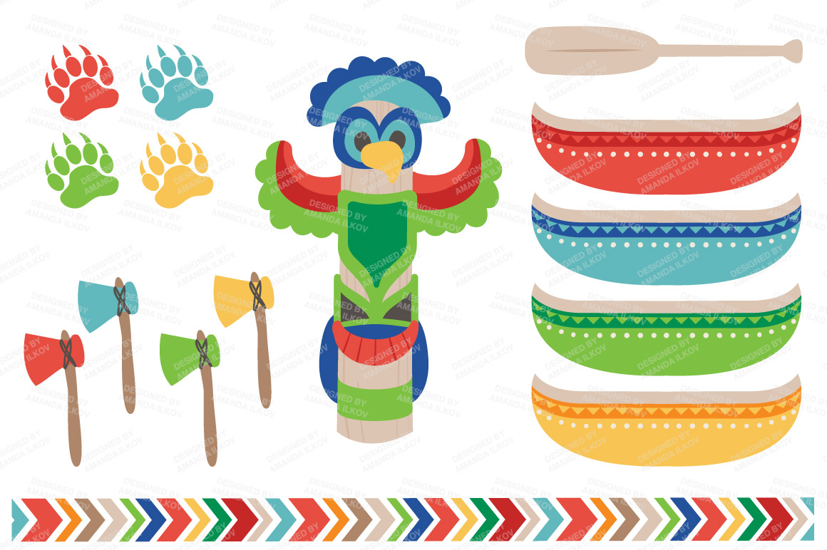 Bright Tribal Clipart & Vectors ~ Illustrations on Creative Market
