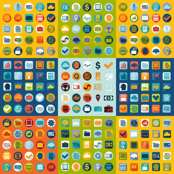 600+ business icons. 5 styles ~ Icons on Creative Market