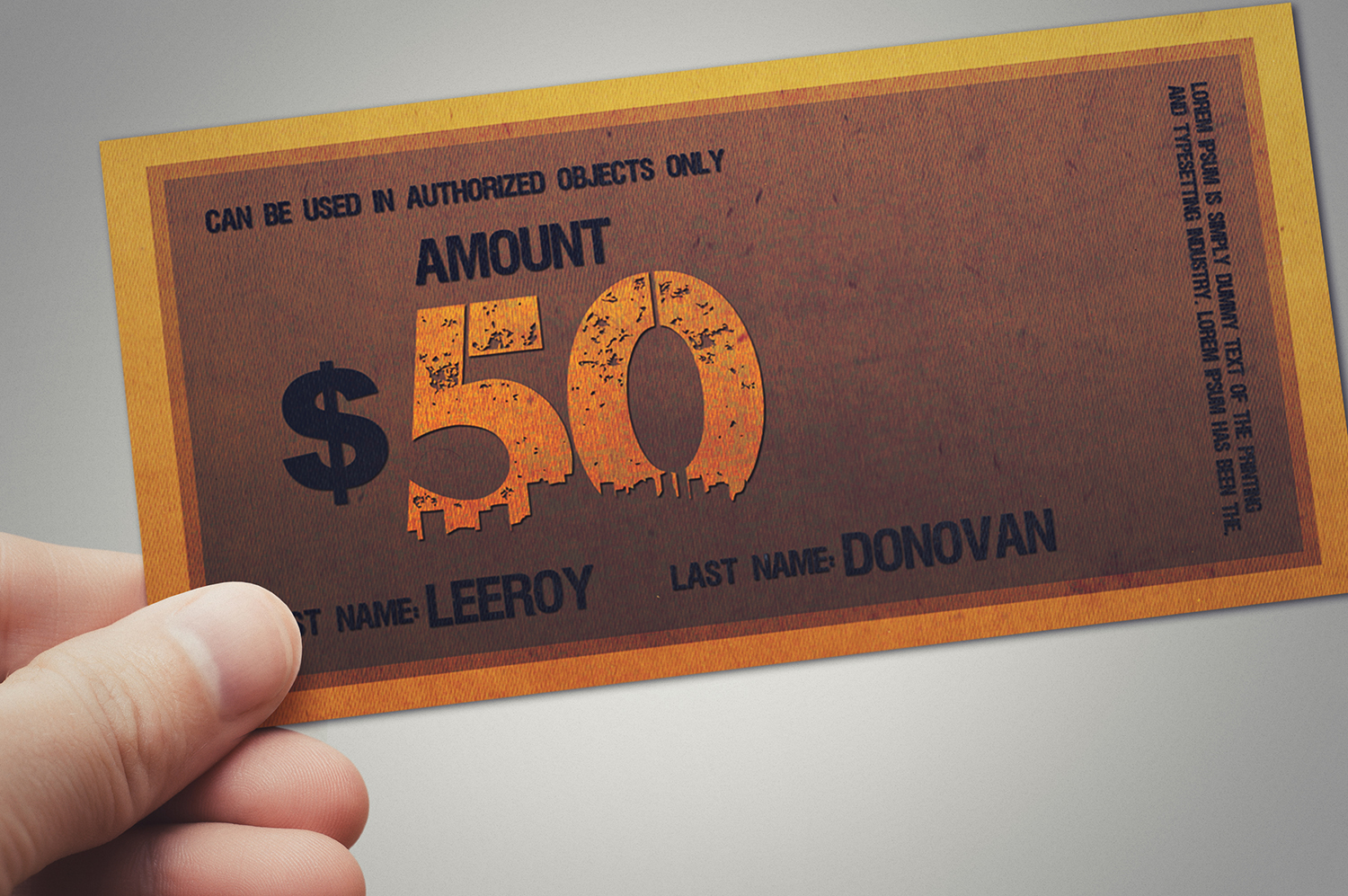 Multipurpose retro gift voucher ~ Card Templates on Creative Market