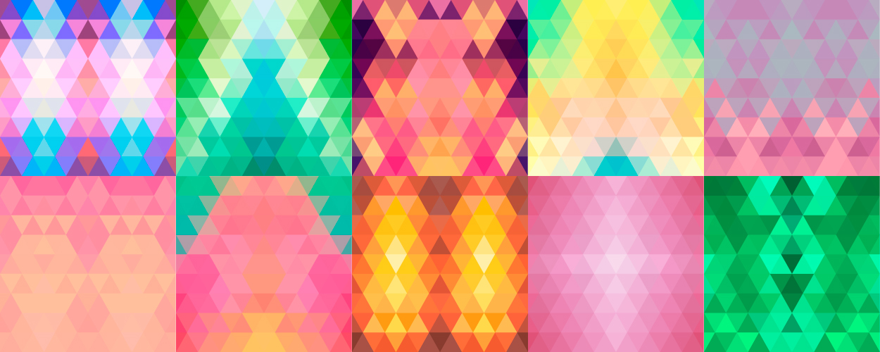 10 Triangle backgrounds. Vol 1 ~ Patterns on Creative Market
