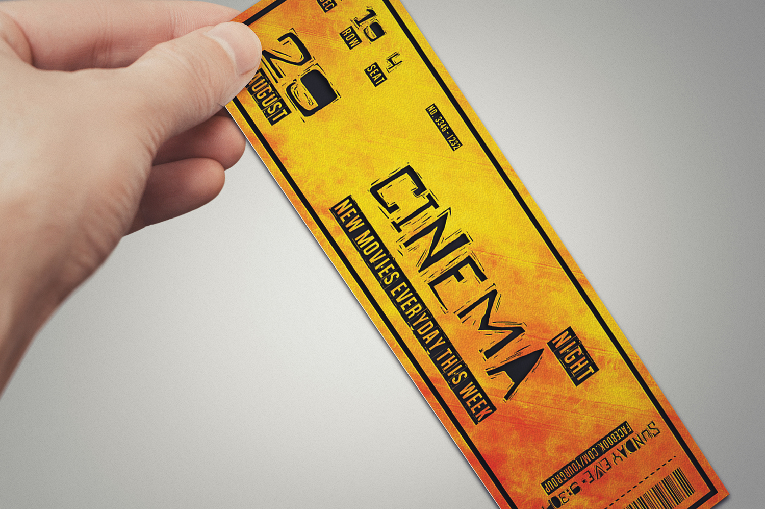 Multipurpose fire style ticket ~ Card Templates on Creative Market