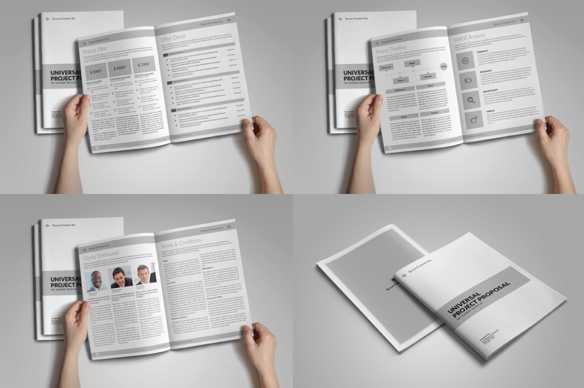 General Project Proposal ~ Brochure Templates on Creative Market