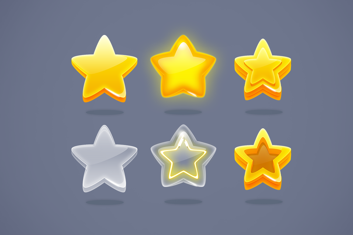 14 game stars ~ Objects on Creative Market