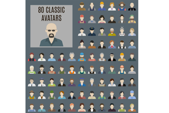Classic avatars ~ Objects on Creative Market