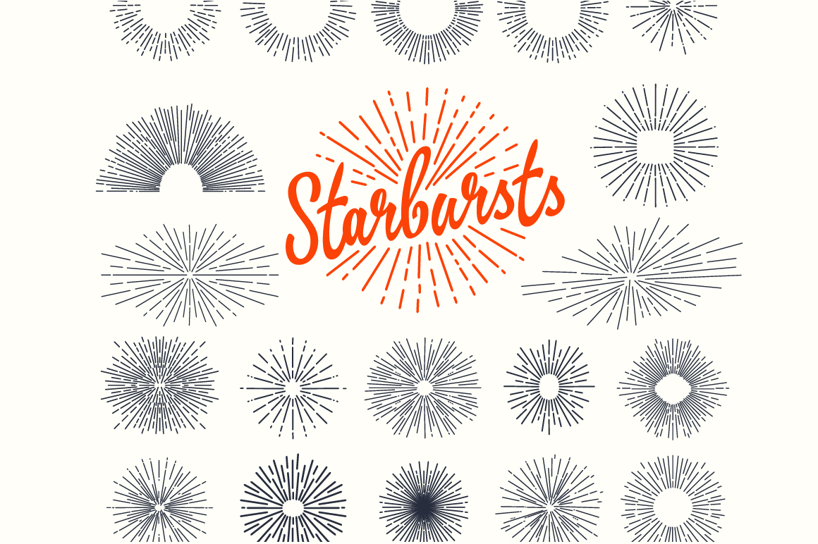 +66 Vintage starburst bundle ~ Illustrations on Creative Market