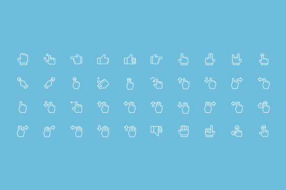 75+ Hand Gesture Icons ~ Icons on Creative Market