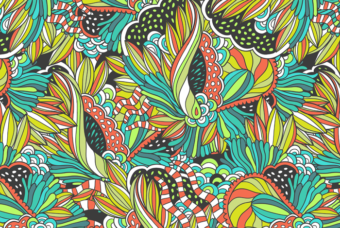 Handdrawn seamless trance pattern ~ Patterns on Creative Market