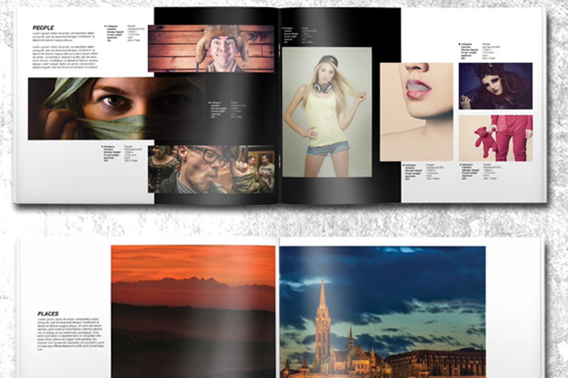 24 Pages Photography Portfolio Album ~ Stationery Templates on Creative ...