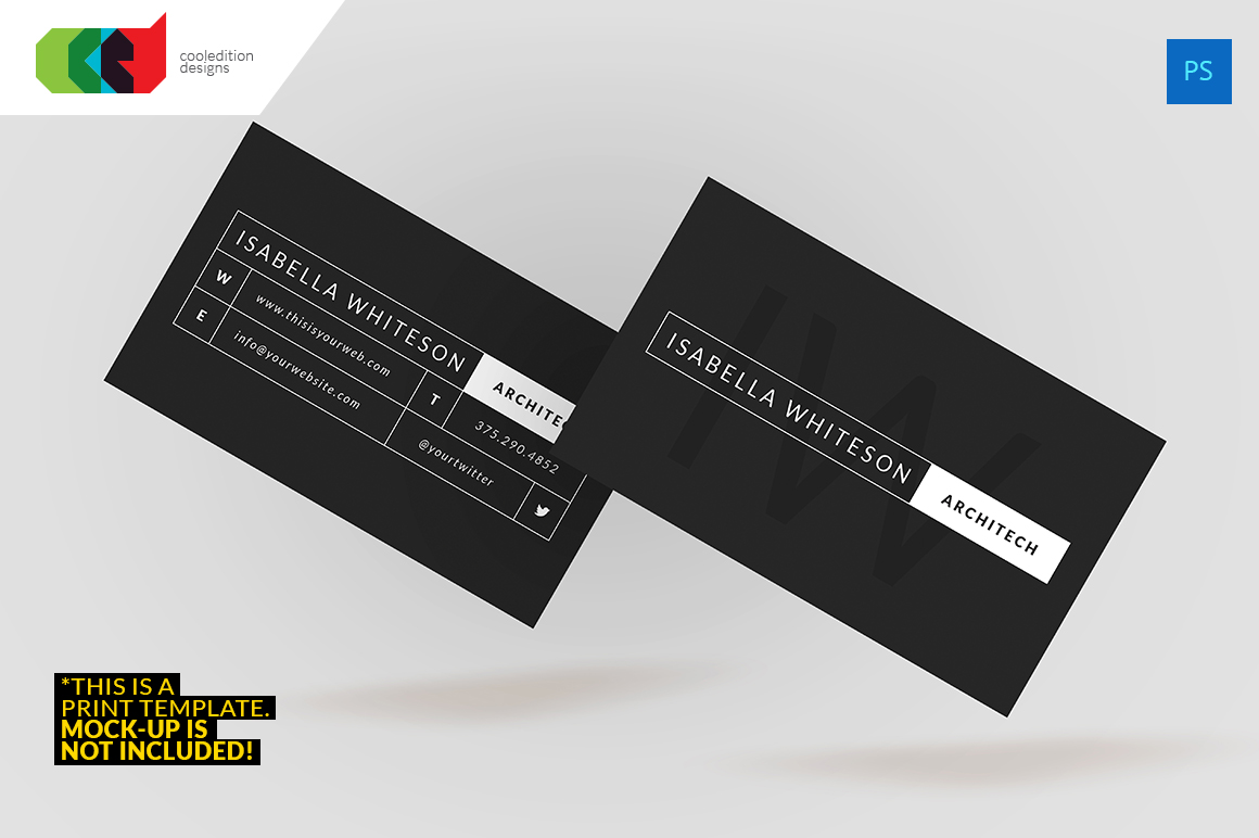 Dark - Business Card 55 ~ Business Card Templates on Creative Market