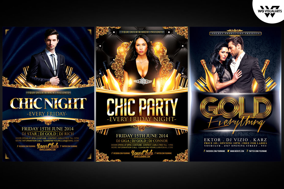 VIP Flyer Bundle ~ Flyer Templates on Creative Market