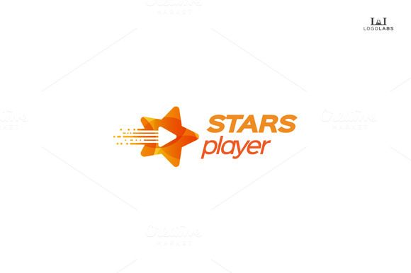 Stars Player Logo ~ Logo Templates on Creative Market