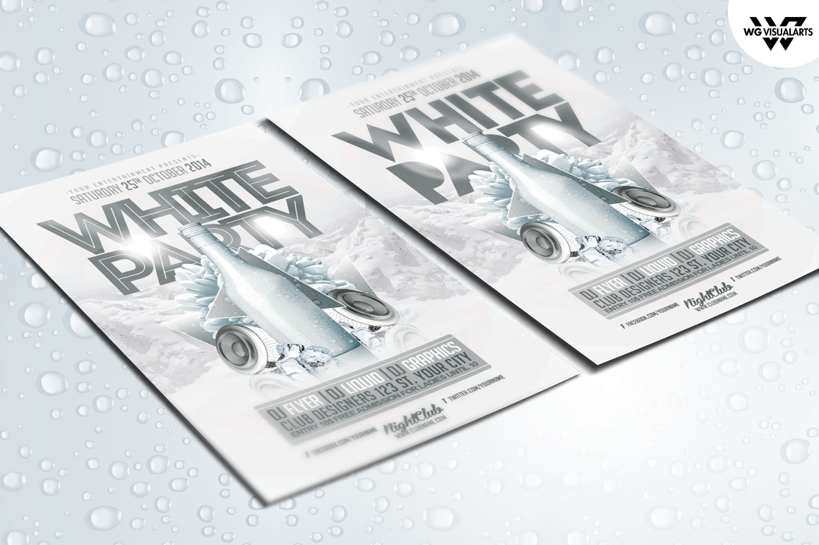 WHITE PARTY Flyer Template ~ Flyer Templates on Creative Market