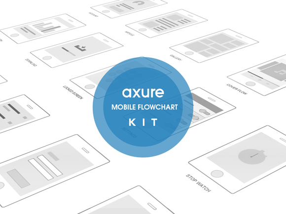 Mobile Axure Flowchart kit ~ Web Elements on Creative Market