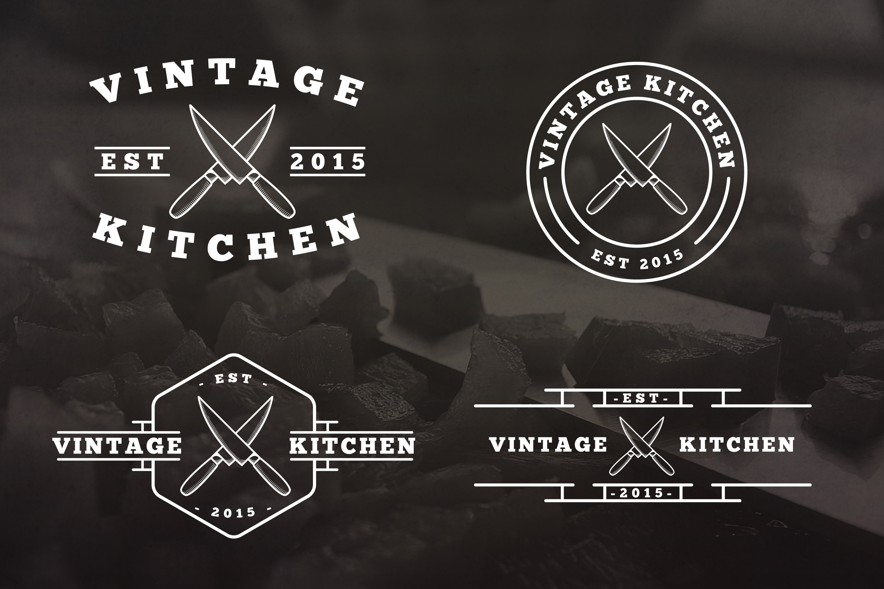 20 Vintage Kitchen Logos ~ Logo Templates on Creative Market
