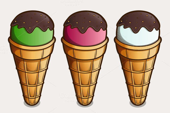 Ice Cream ~ Objects on Creative Market