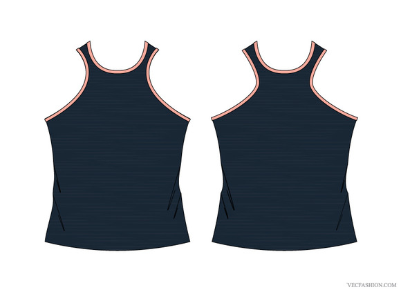 Double Racerback Sport Tank Top ~ Illustrations on Creative Market
