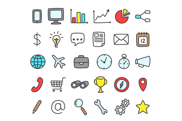 Business icons ~ Icons on Creative Market