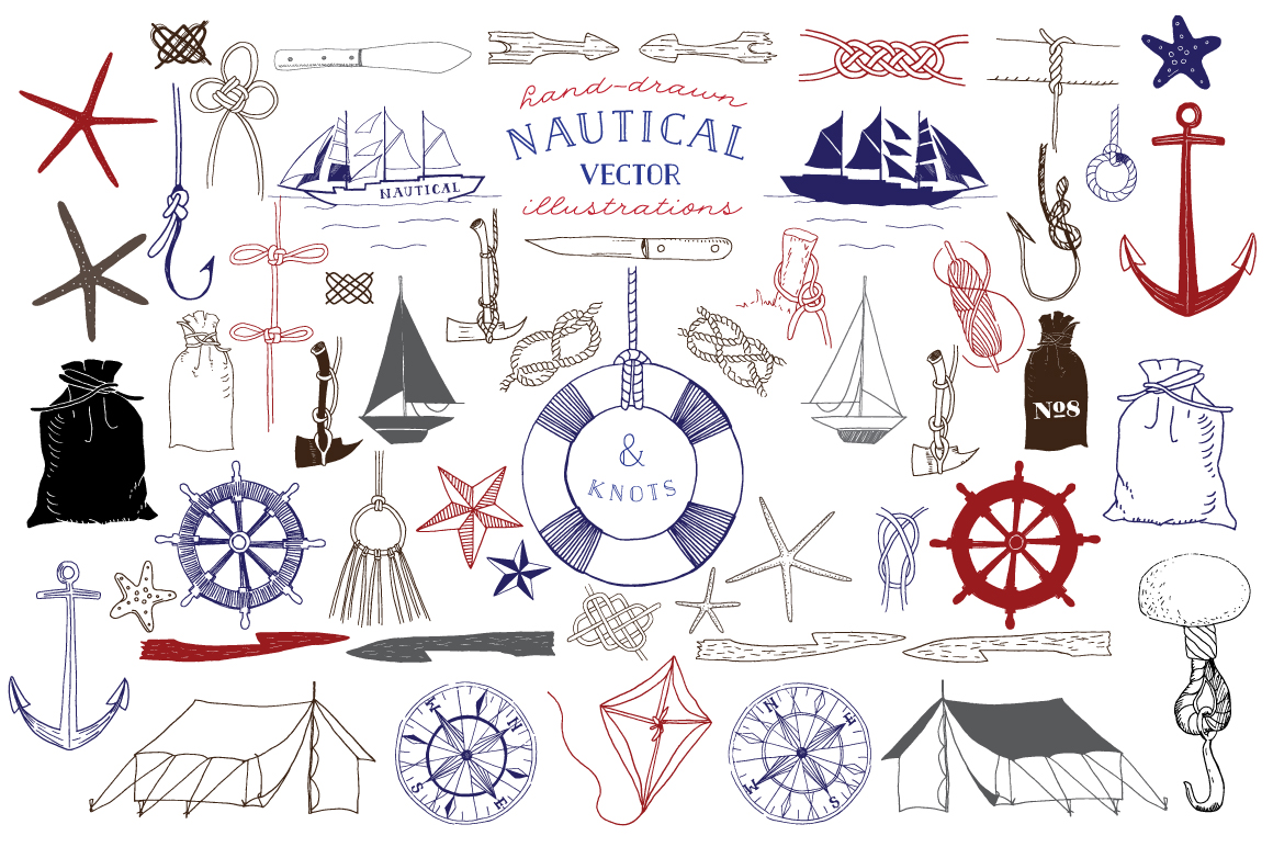 Nautical & Knot Vector Illustrations ~ Illustrations on Creative Market