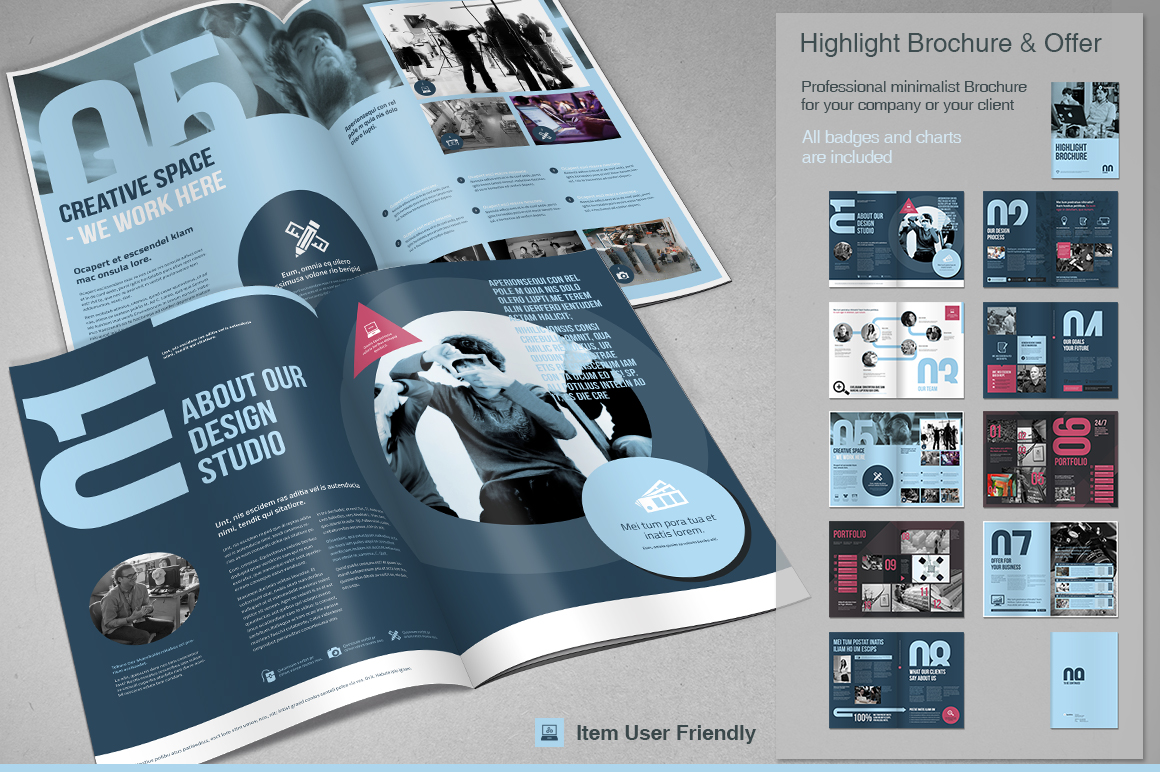 Highlight Brochure & Offer ~ Brochure Templates on Creative Market