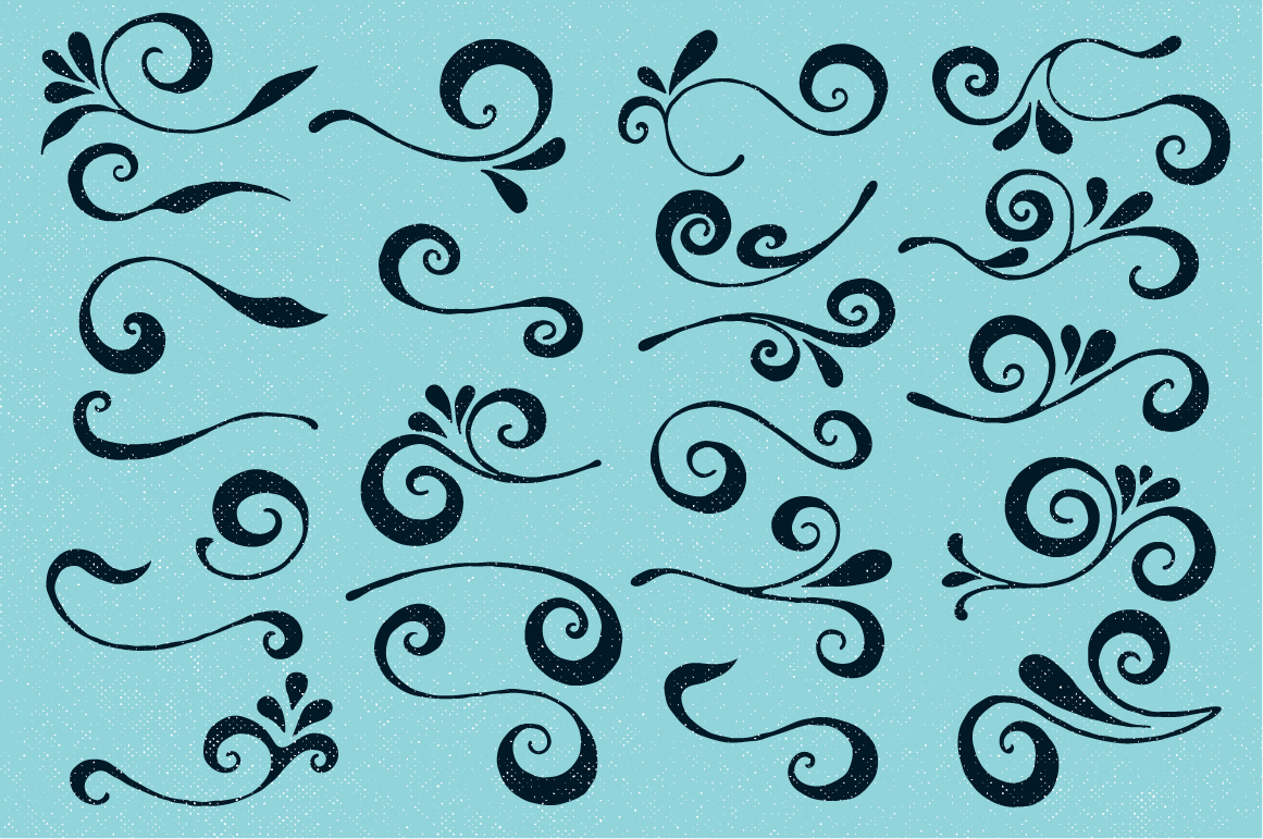 46 Hand Drawn Swirls pack ~ Illustrations on Creative Market