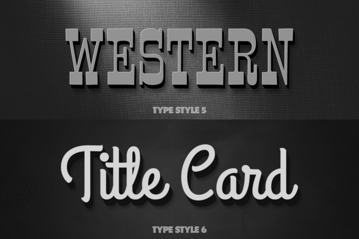 Vintage Movie CSS Type Styles (+PSD) ~ Web Elements on Creative Market
