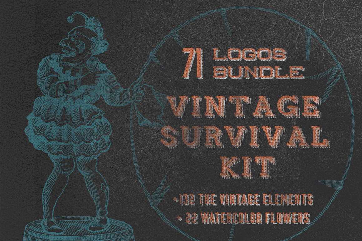 Vintage Survival Kit ~ Logo Templates on Creative Market