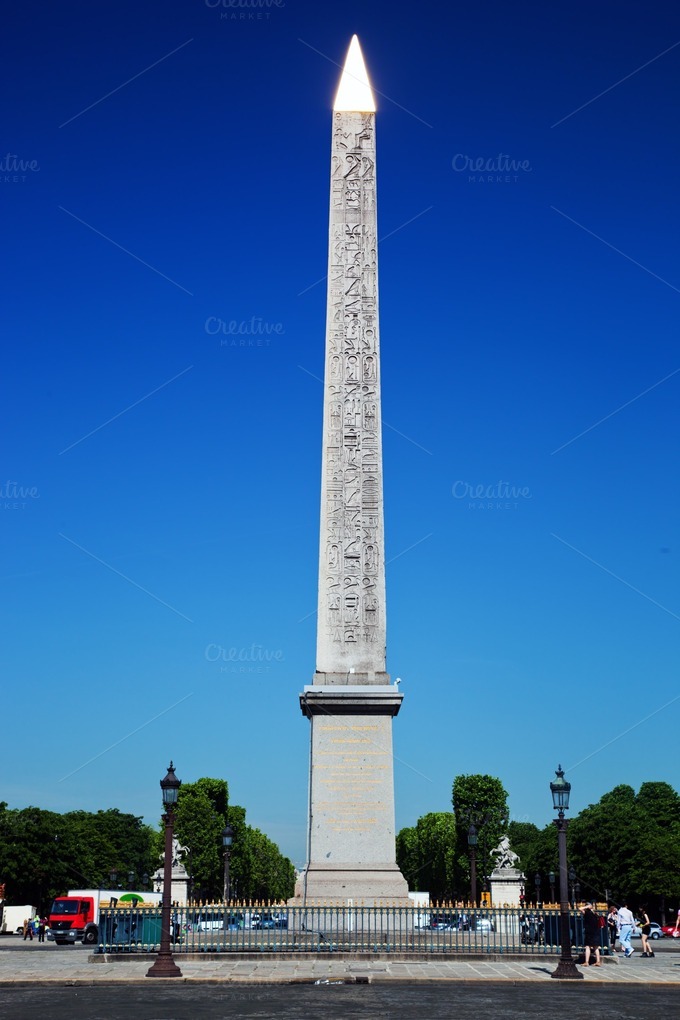 The Luxor Obelisk, Paris, France ~ Architecture Photos on Creative Market