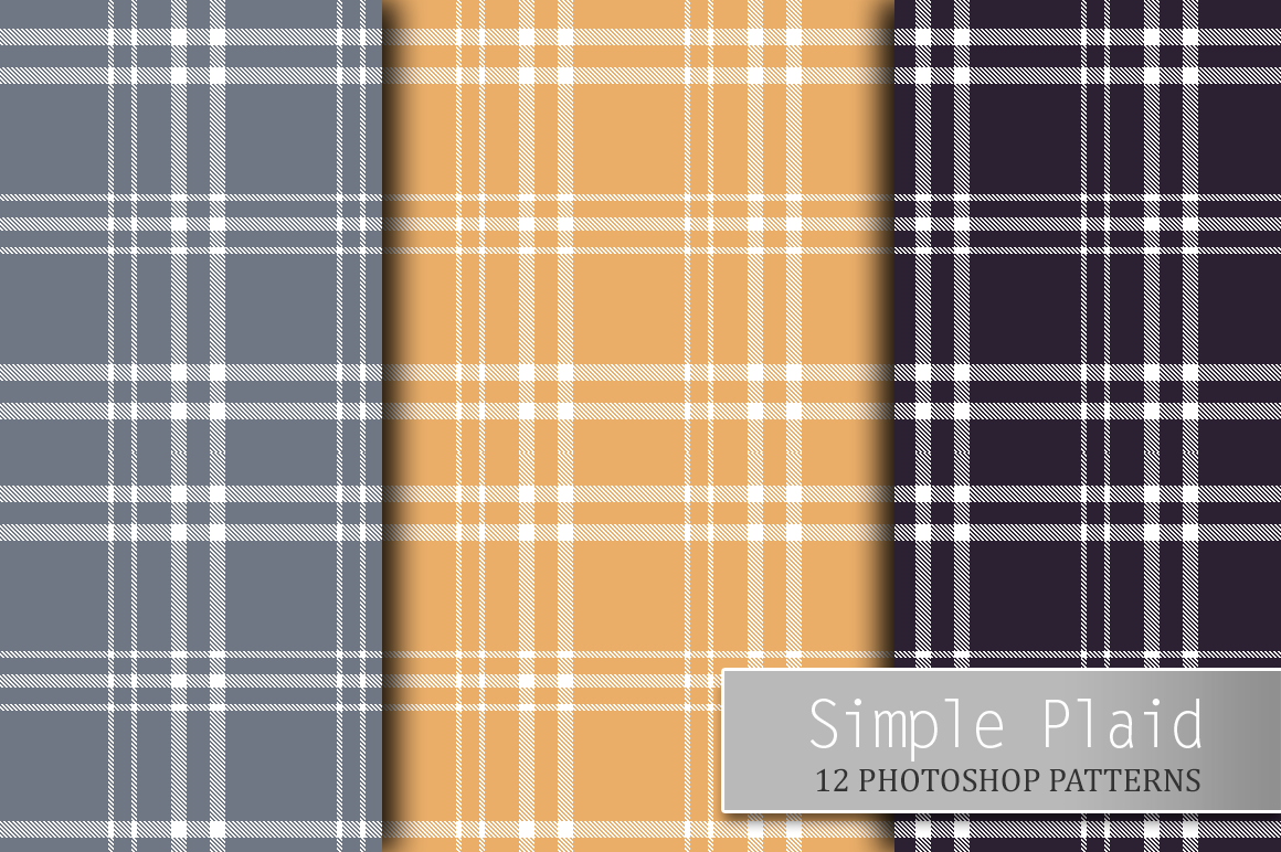 Simple Plaid ~ Patterns on Creative Market