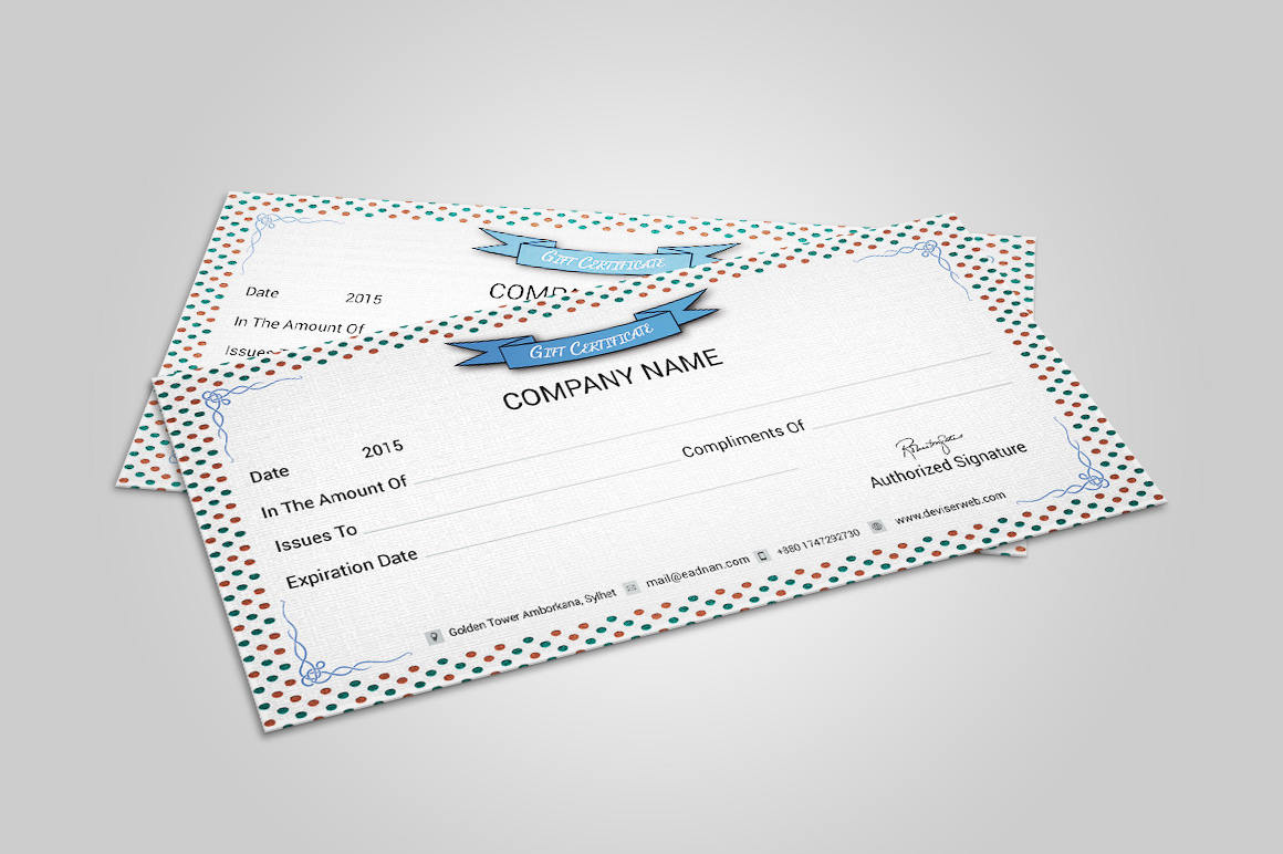 Gift Card Vol-1 ~ Card Templates on Creative Market