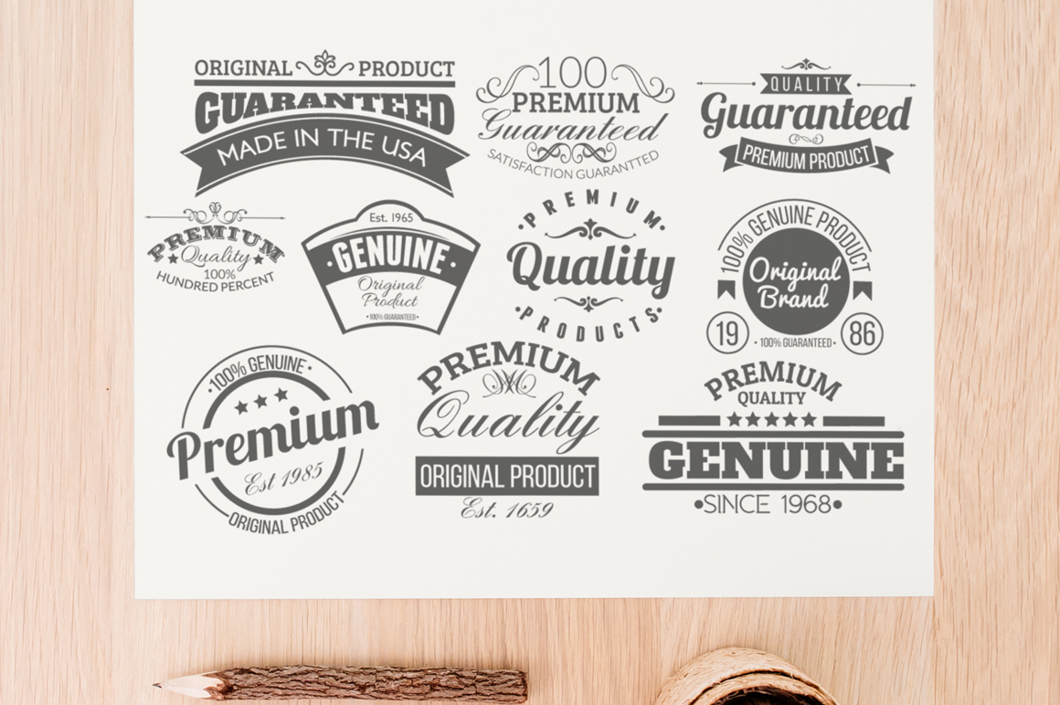 10 Retro Labels ~ Logo Templates on Creative Market