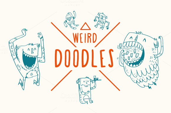 :::Weird Doodles::: ~ Illustrations on Creative Market