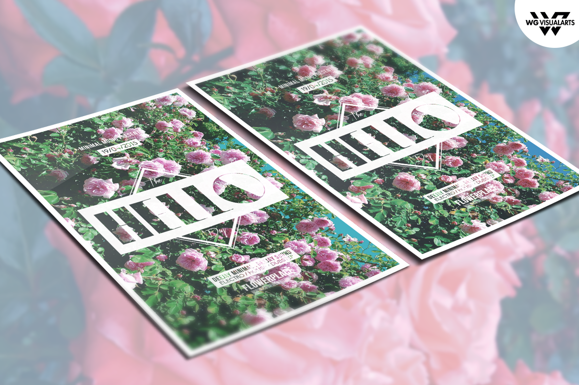 ROSES FLOWERS Flyer Template ~ Flyer Templates on Creative Market