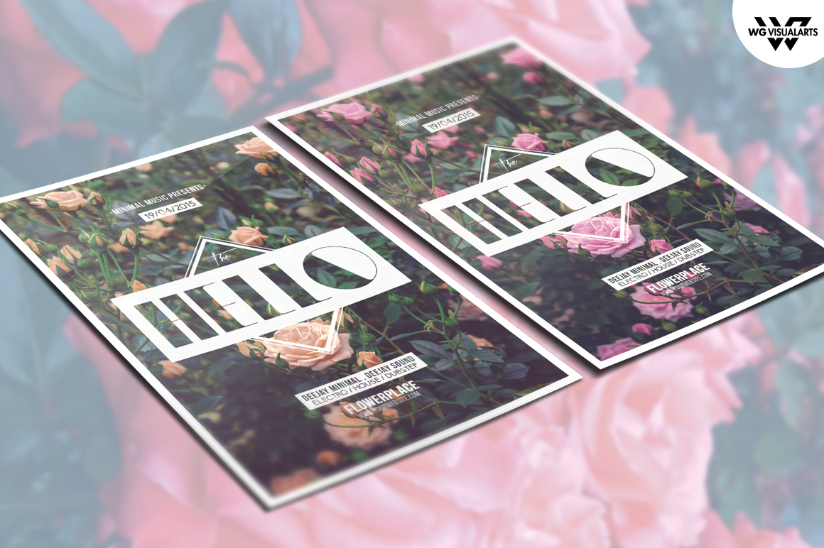 ROSES FLOWERS Flyer Template ~ Flyer Templates on Creative Market