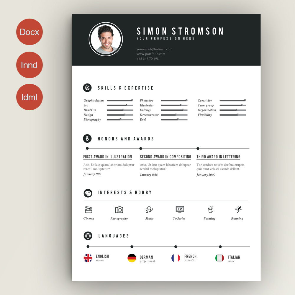 Resume & Cover ~ Resume Templates on Creative Market