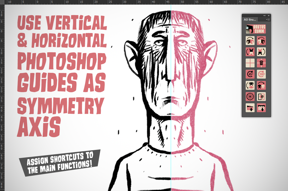 AD Brutus Symmetry (PS CC+ Panel) ~ Plug-ins on Creative Market