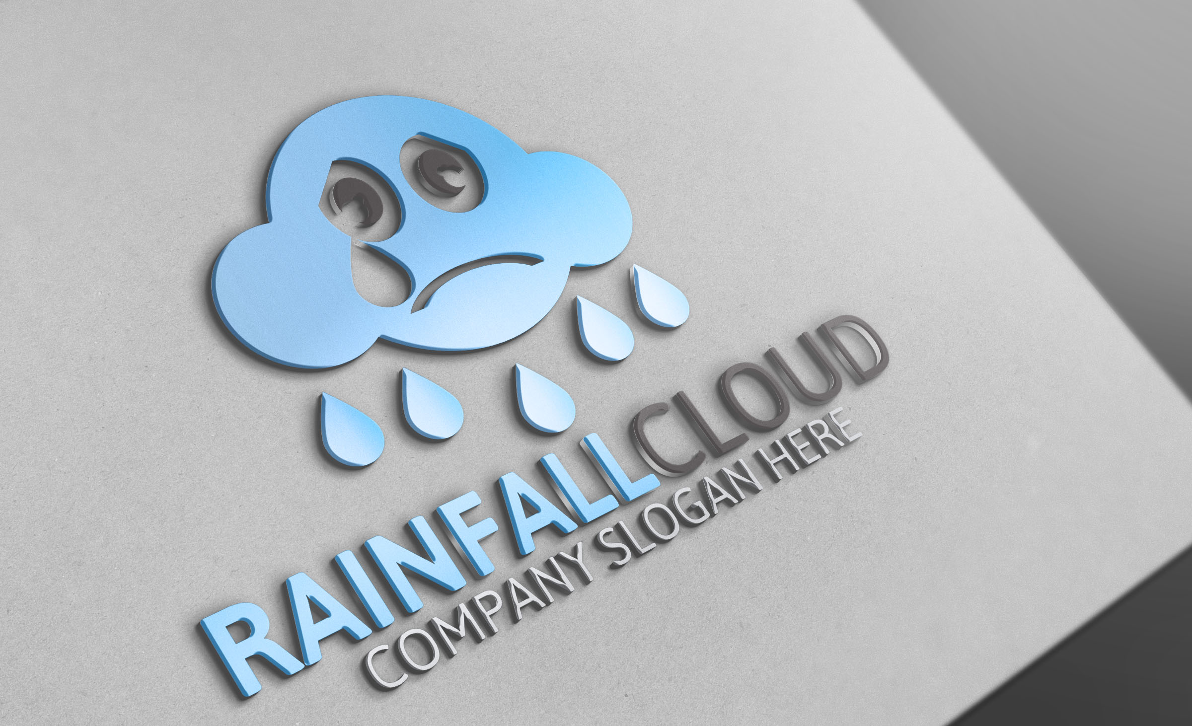Rainfall Cloud Logo ~ Logo Templates on Creative Market