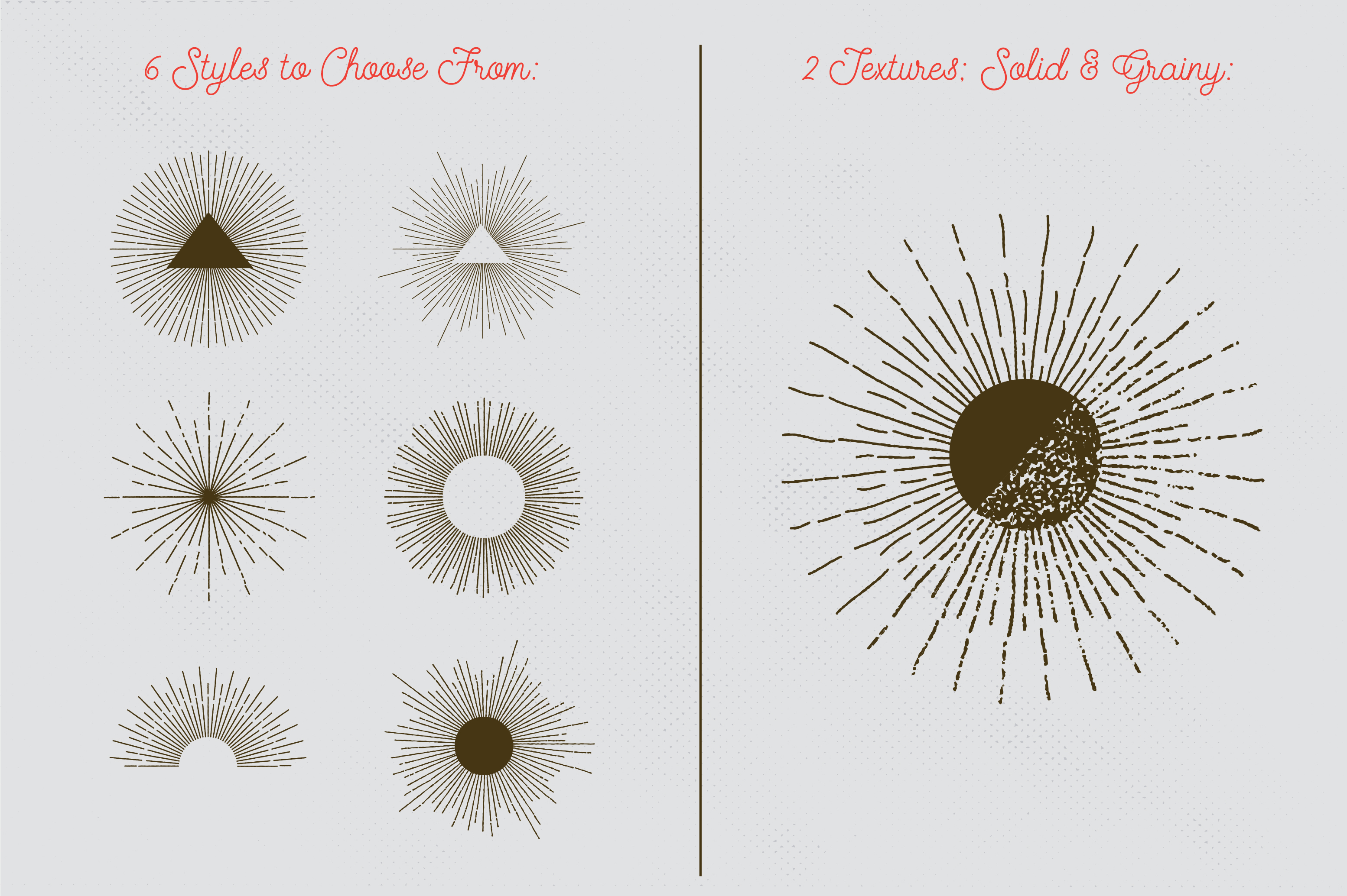 Vintage Vector Light Rays ~ Illustrations on Creative Market