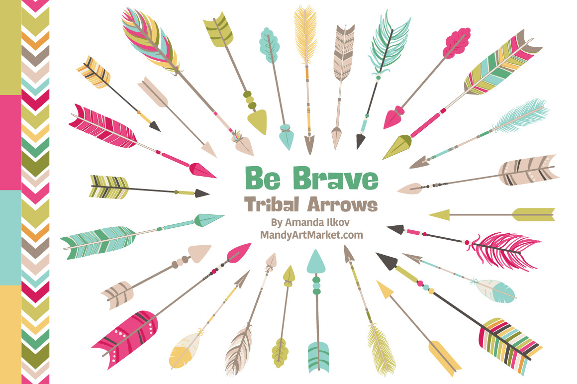 Bohemian Arrows Clipart & Vectors ~ Illustrations on Creative Market