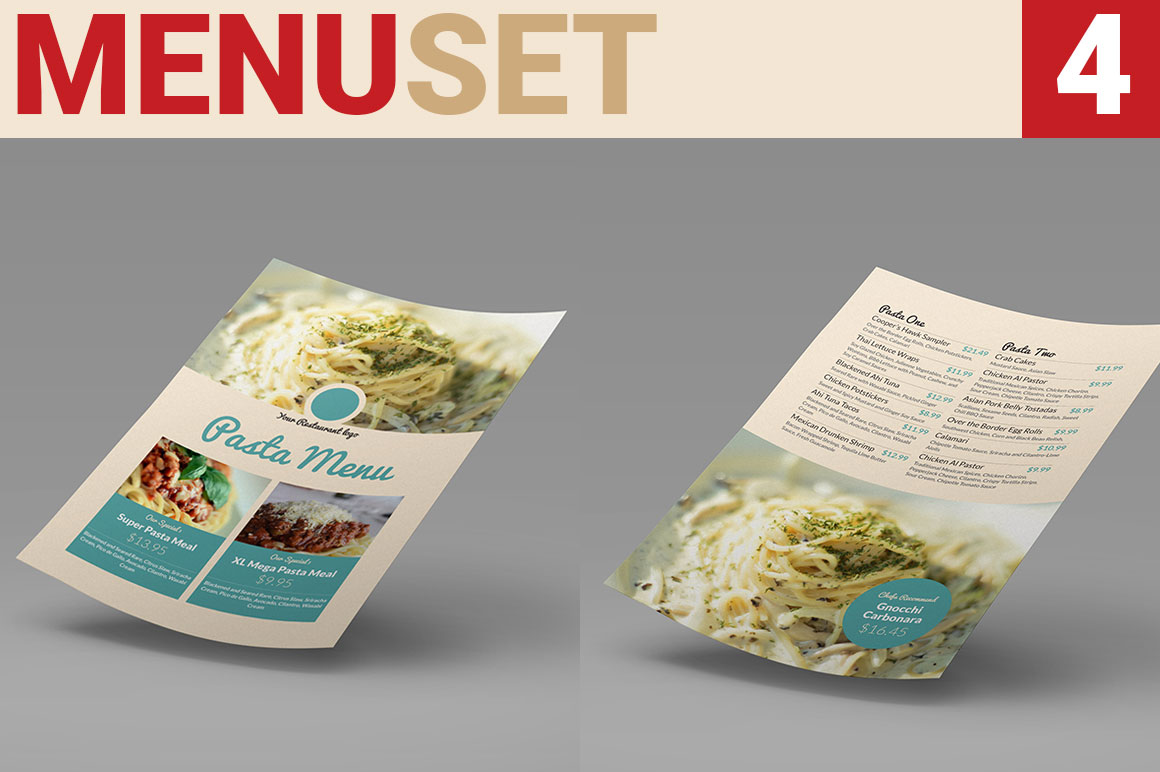 Food Menu Mega Set ~ Brochure Templates on Creative Market