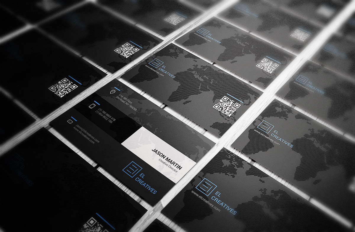 Creative Dark Business Card ~ Business Card Templates on Creative Market